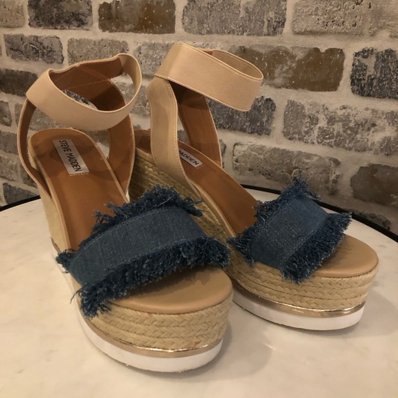 Steve Madden | Shoes | Steve Madden Platforms Denim | Poshmark